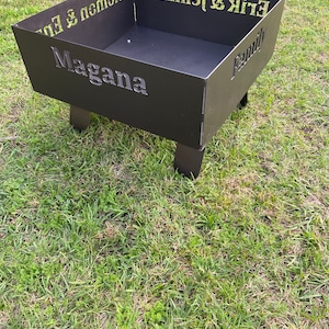 60 Inch Octagon Fire Ring Customized With Names Phrases or | Etsy