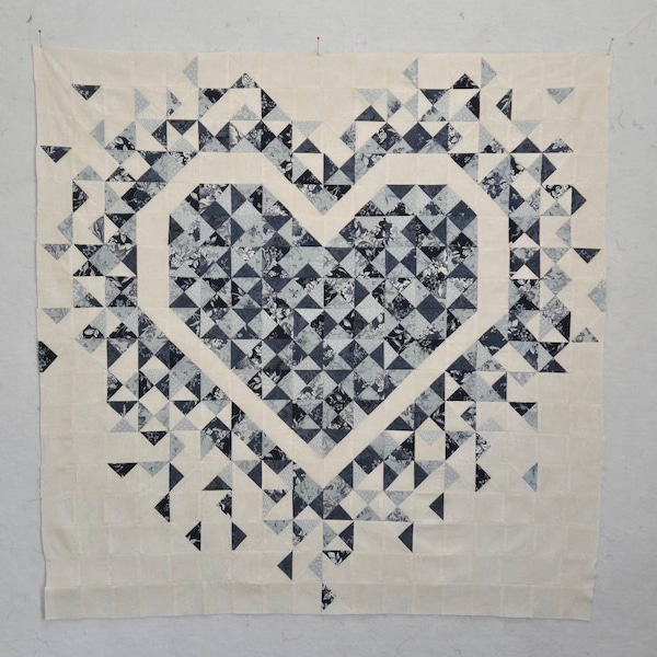 PDF MINI Exploding Heart Quilt Pattern Digital Download by Slice of Pi ...