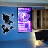 LED WORLD MAP / Wood World Map / Modern Home Decor / Led Wall Art / Led ...