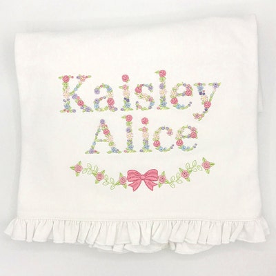 Floral Alphabet Machine Embroidery Design Small Letters With - Etsy