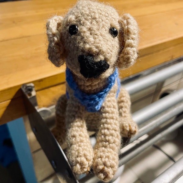 Crochet Pattern for Golden Boy, Realistic Crochet Golden Retriever ...