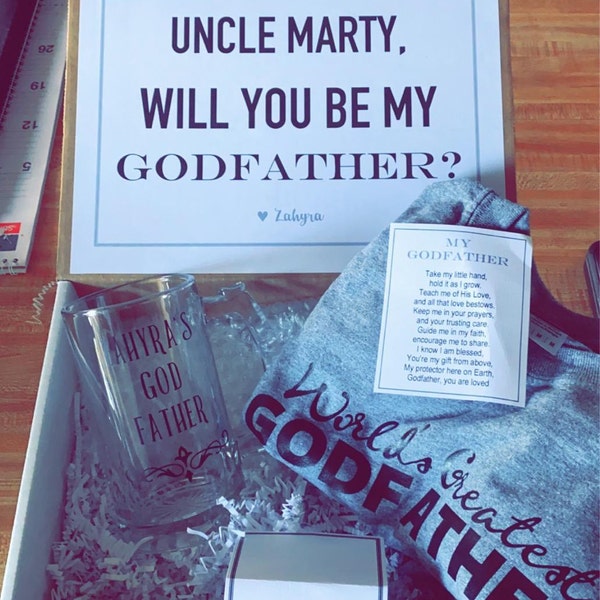 Godfather Box - Personalized Godfather Gift - Will You Be My Godfather ...
