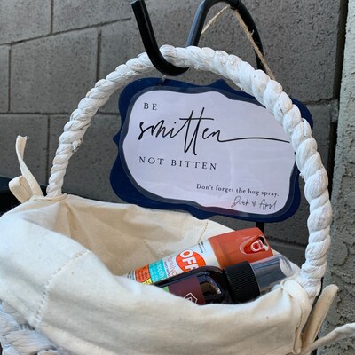 Bug Spray Sign Minimalist Outdoor Wedding Ceremony Be - Etsy