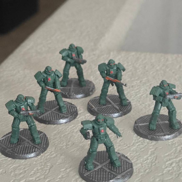 The Atomic Unity Bundle Post Apocalyptic Inspired Miniature Set Resin 3D Printed Tabletop Games ...