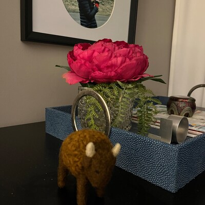 American Bison Needle Felted Buffalo Wool Animals Felt Needle Felted ...