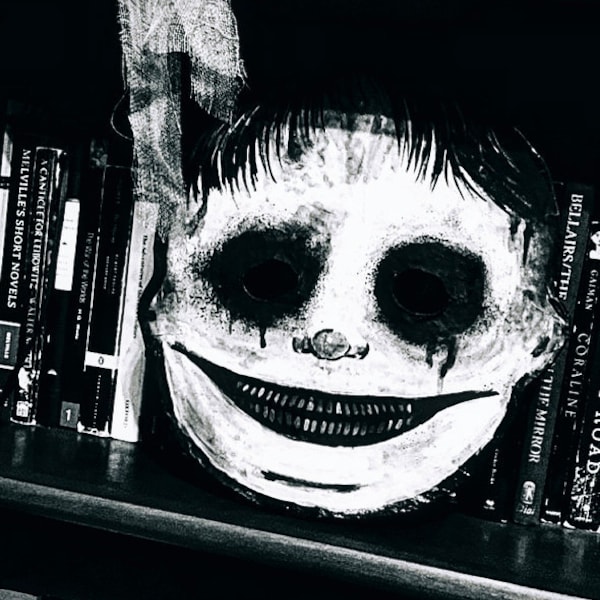 Scary Mask, Halloween Mask, Handmade Mask, Creepy Paper Mache Mask ...