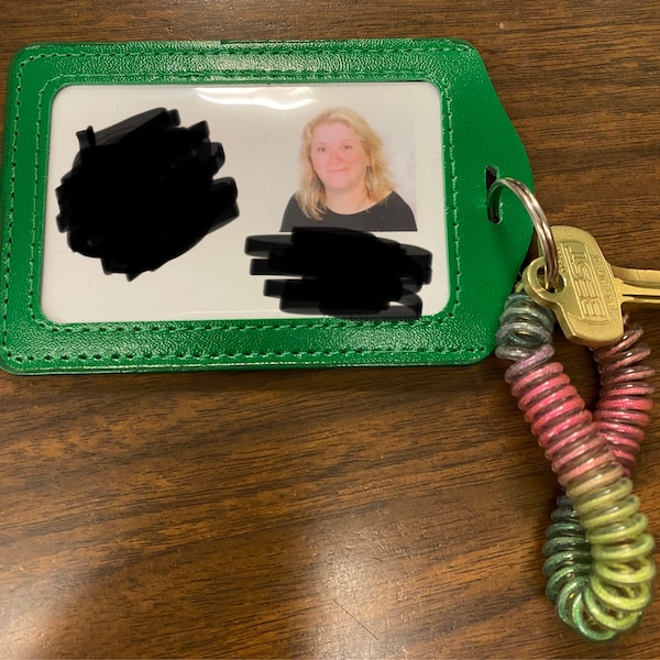 Horizontal ID Card Holder. Student, Teacher, Classroom or Office ...