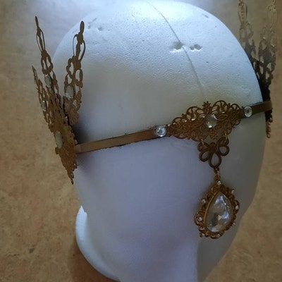 Gold Royal Metal Gloriole Halo Nimbus Crown Krone Kranz Heiligenschein ...