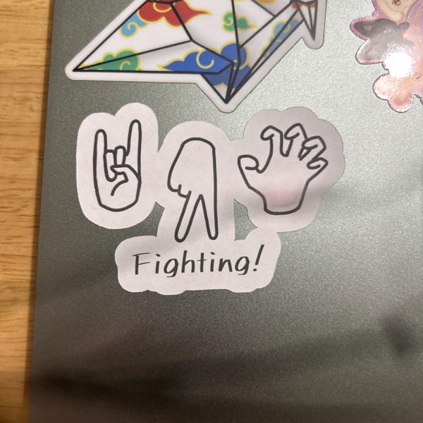 Skzoo Wolf Chan Free Hugs! Stray Kids Sticker Kpop Matte Vinyl and Laminated Vinyl Die Cut With ...