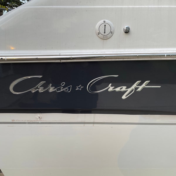 Chris Craft Boat Emblems 28" Domed Decals (set) - Etsy