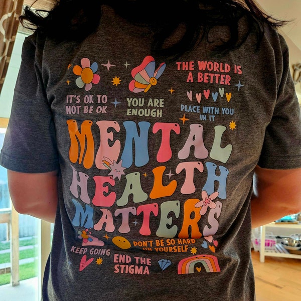 Mental Health Matters Comfort Colors Shirt, Women Inspirational Shirt ...