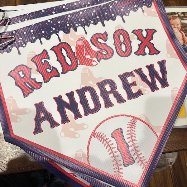Custom Baseball Home Plate Pennant Vinyl Banner - Classic Stitch ...