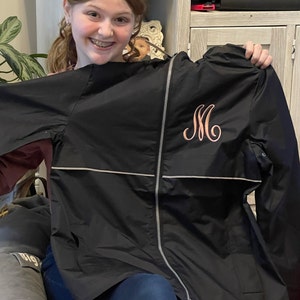 Monogrammed Rain Jacket for Women Rain Coat Personalized Gifts - Etsy