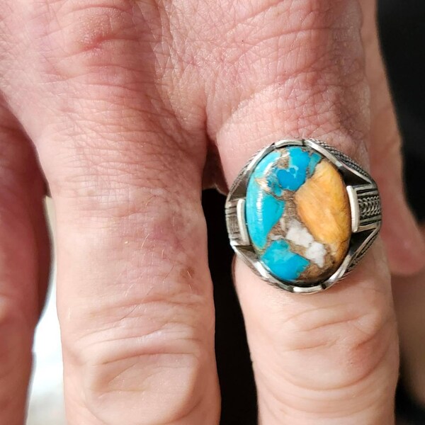 Minaret Patterned Seal of Solomon Ring, Sterling Silver Ring, King ...