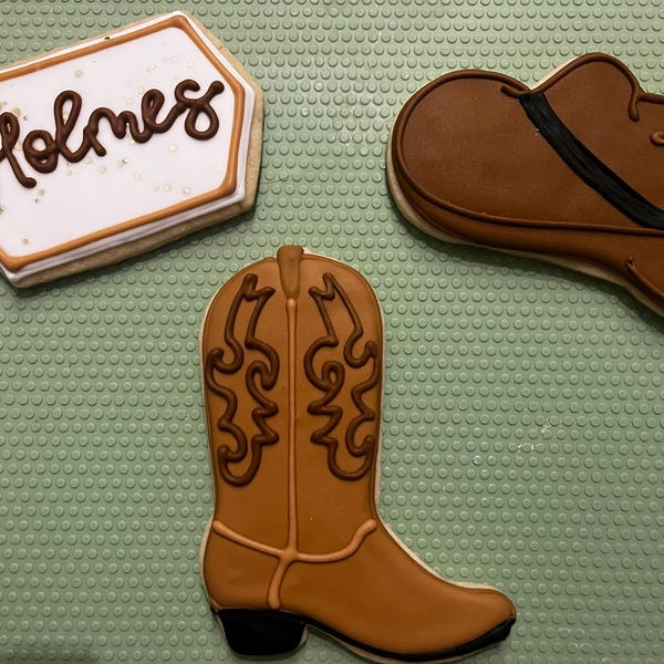 Cowboy Hat and Boot Set Cookie Cutters - Etsy