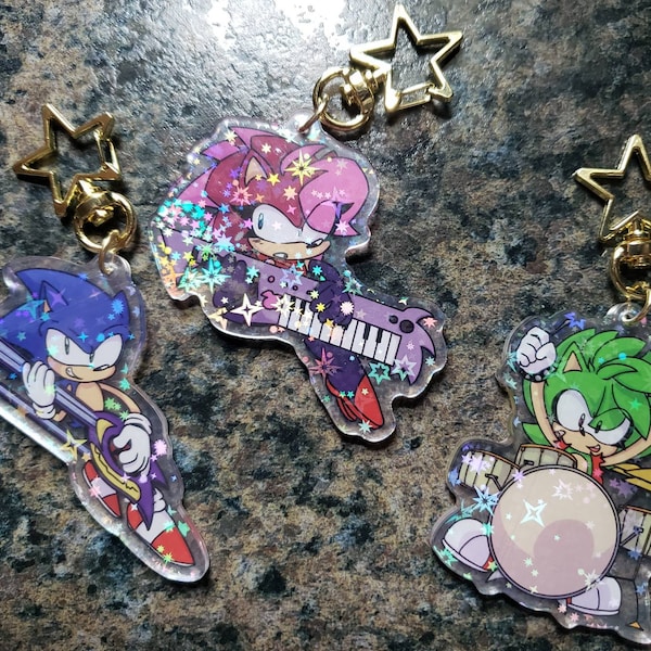 Sonic Underground Inspired Keychain - Etsy