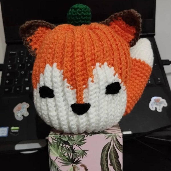 CROCHET PATTERN X Crochet Fox Pumpkin, English Written Pattern, PDF ...