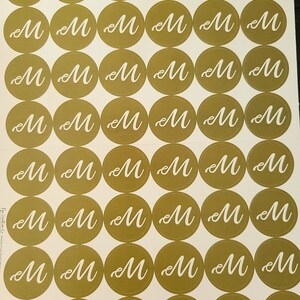 Monogram Sticker, Initial Sticker Envelope, Wedding Invitations Labels ...