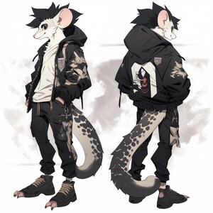 Cyberpunk Neon Furry Art: Cyberpunk Fursona Wall Art Home Decor Furry ...