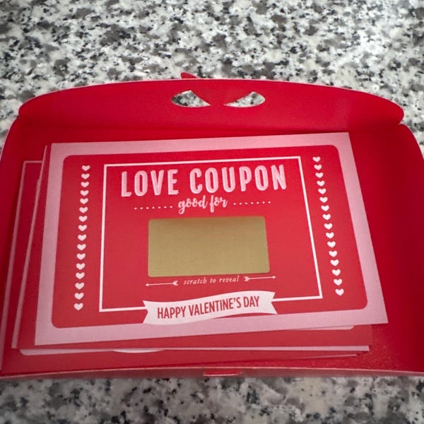 Scratch-off Love Coupons Scratch off Voucher Valentines Gift for Her ...