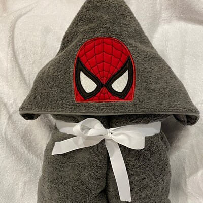 Spiderman Towel Peeker. Applique Embroidery Design. Sizes 4x4 5x7 6x10 ...