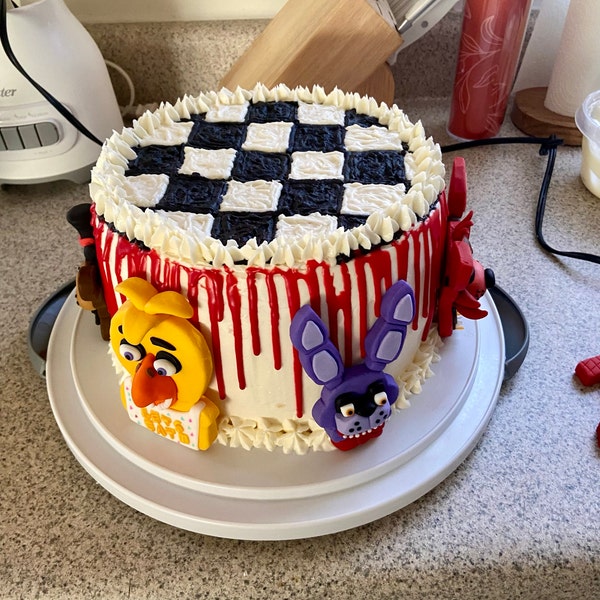 2D Fondant Toppers. Bonnie, Freddy, El Chip and Chica. Perfect for Your ...