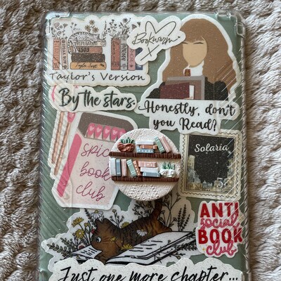 Just Me and My Boyfriends Book Stack Sticker, Bookish Merch and ...