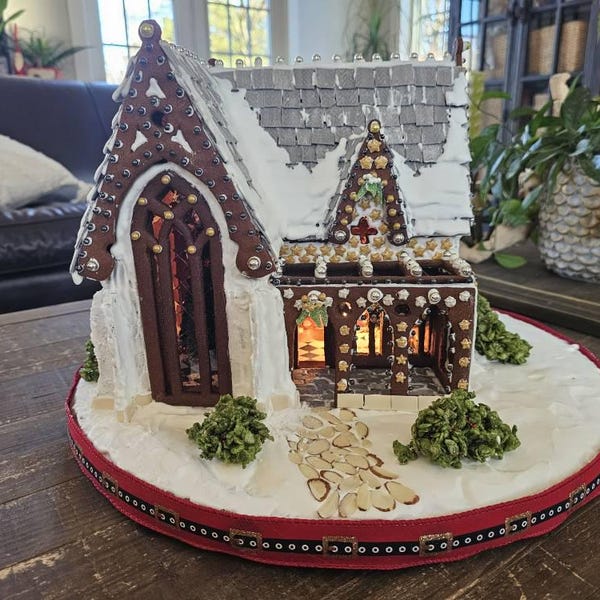 The Victorian Chateau | Gingerbread House Template - Etsy