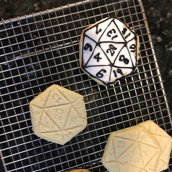 Super Cool D20 Cookie Cutter, A La Dungeons and Dragons! Hexagonal ...