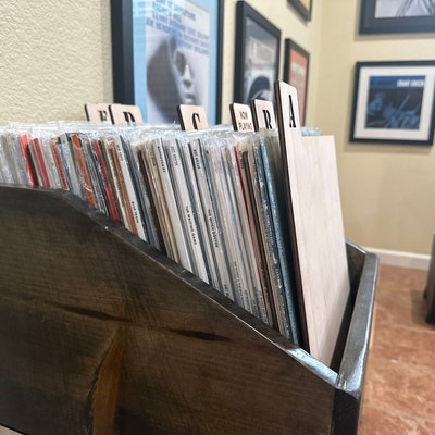 Vinyl Record Storage Cube Stackable Record Crate Record Player Stand ...