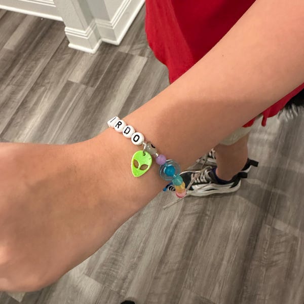 Beaded Fidget Sensory Bracelet for Anxiety Relief/adhd Autism. Rainbow ...