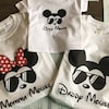 Mickey Mouse Minnie Mouse Aviator Sunglasses T-shirts | Disney Family ...