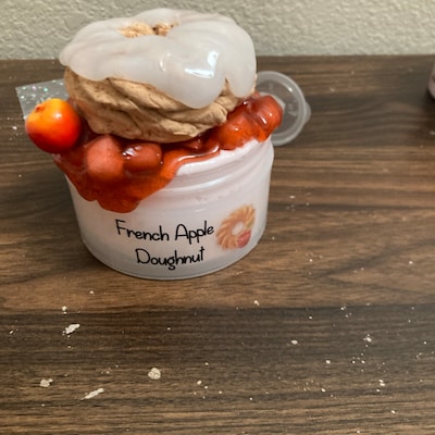 Apple Doughnut, DIY Slime, Snow Butter Slime, Apple Slime, Fall Slime ...