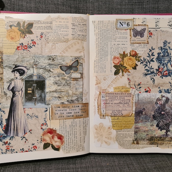 Printable Antique End Pages Kit 6 - Etsy