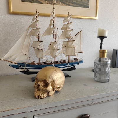 Realistic Human Skull Replica mummified Head Life Size Mummy Made From ...