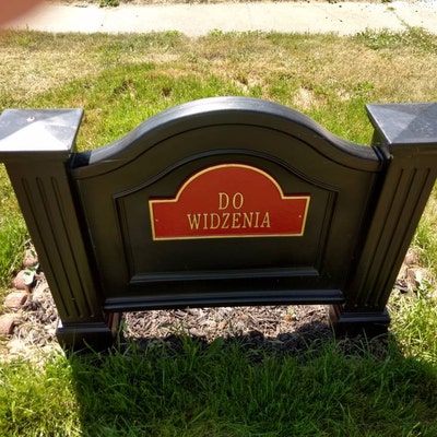 Metal Address Plaque Personalized Cast With Arch Top large - Etsy