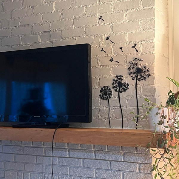 Dandelion Flower Metal Wall Decor, Dandelion Wall Art, Unique Home ...