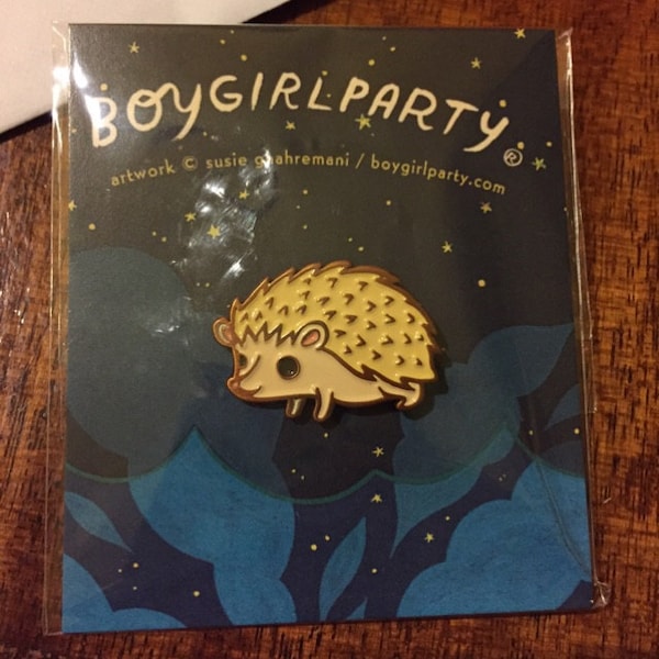 Hedgehog Pin Enamel Pins Hedgehog Enamel Pin Hedgehog Brooch Pin ...