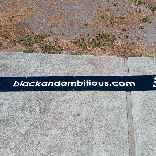 Canopy Vinyl Banner 9ft X 1ft Full Color Custom Printed Banner Full Kit ...