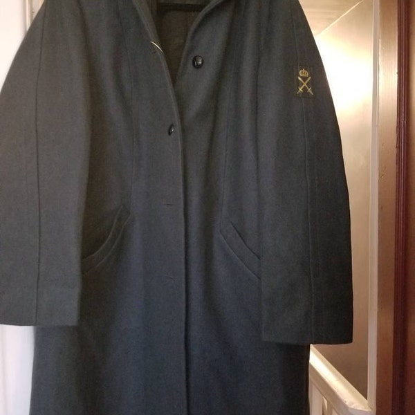 Original English Duffler Coat by Gloverall Camel With Green Plaid ...
