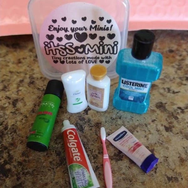 Miniature 1:6 Lotion, Pretend Play Doll House Minis, Elf, Diorama ...