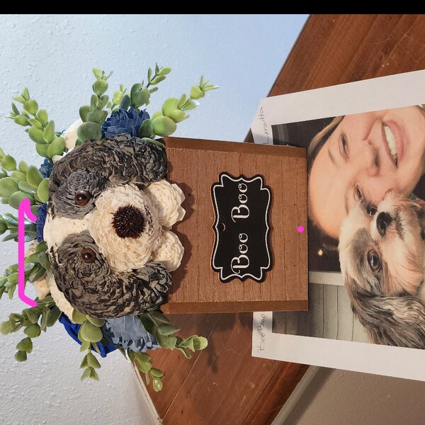 FLOWER DOG] Custom Dog Bouquet] Puppy Flower] Flower Dog Custom Order ...