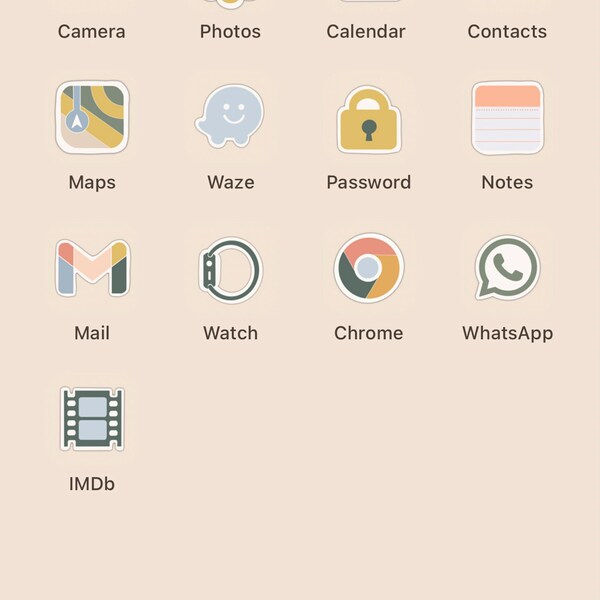 Cute Pastel App Icons Pack , IOS iPad Theme Homescreen, Android Tablet ...