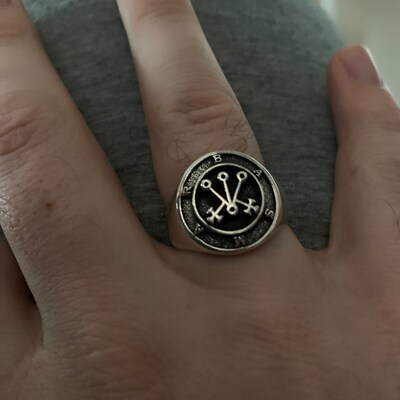 Sigil of Marbas Seal Handmade 3D Ring Solid Sterling Silver - Etsy