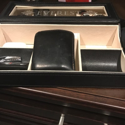 Personalized Valet Box, Monogrammed Valet Tray, Mens Catchall, Dresser ...