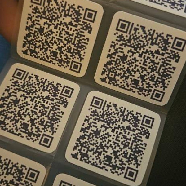 Round Qr Code Labels Custom Qr Sticker Smart Qr Sticker Qr Inventory V2 Qr Code Labels 
