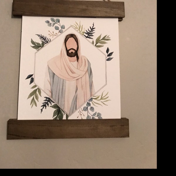Jesus Christ Faceless Portrait Watercolor Print - Etsy