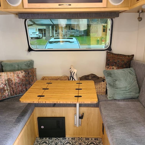 Folding Bamboo Lagun Table 3/4" Thick for Camper Vans and Rvs - Etsy