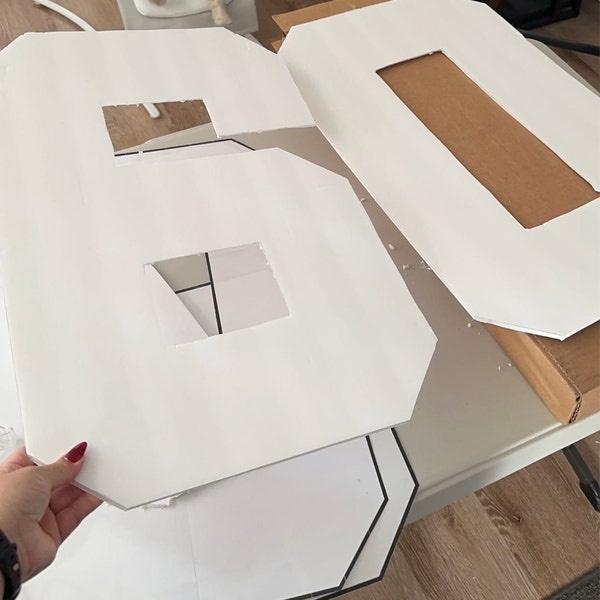 Square Numbers, BUNDLE, Mosaic From Balloons, Tall Number Template, 1ft ...