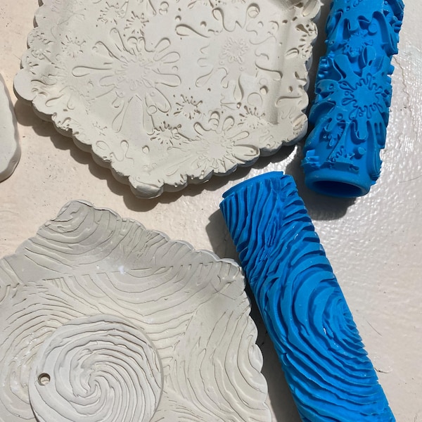 Geometric Flower Deep Impression Texture Roller - Etsy